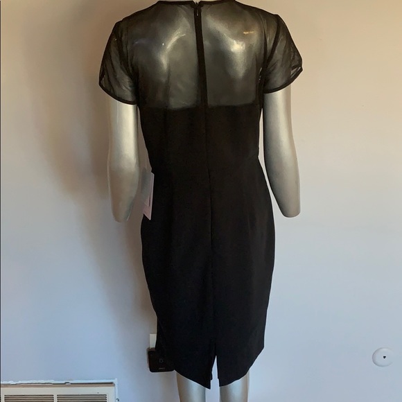 JS Collections | Dresses | Illusion Yoke Asymmetrical Cocktail Dress ...